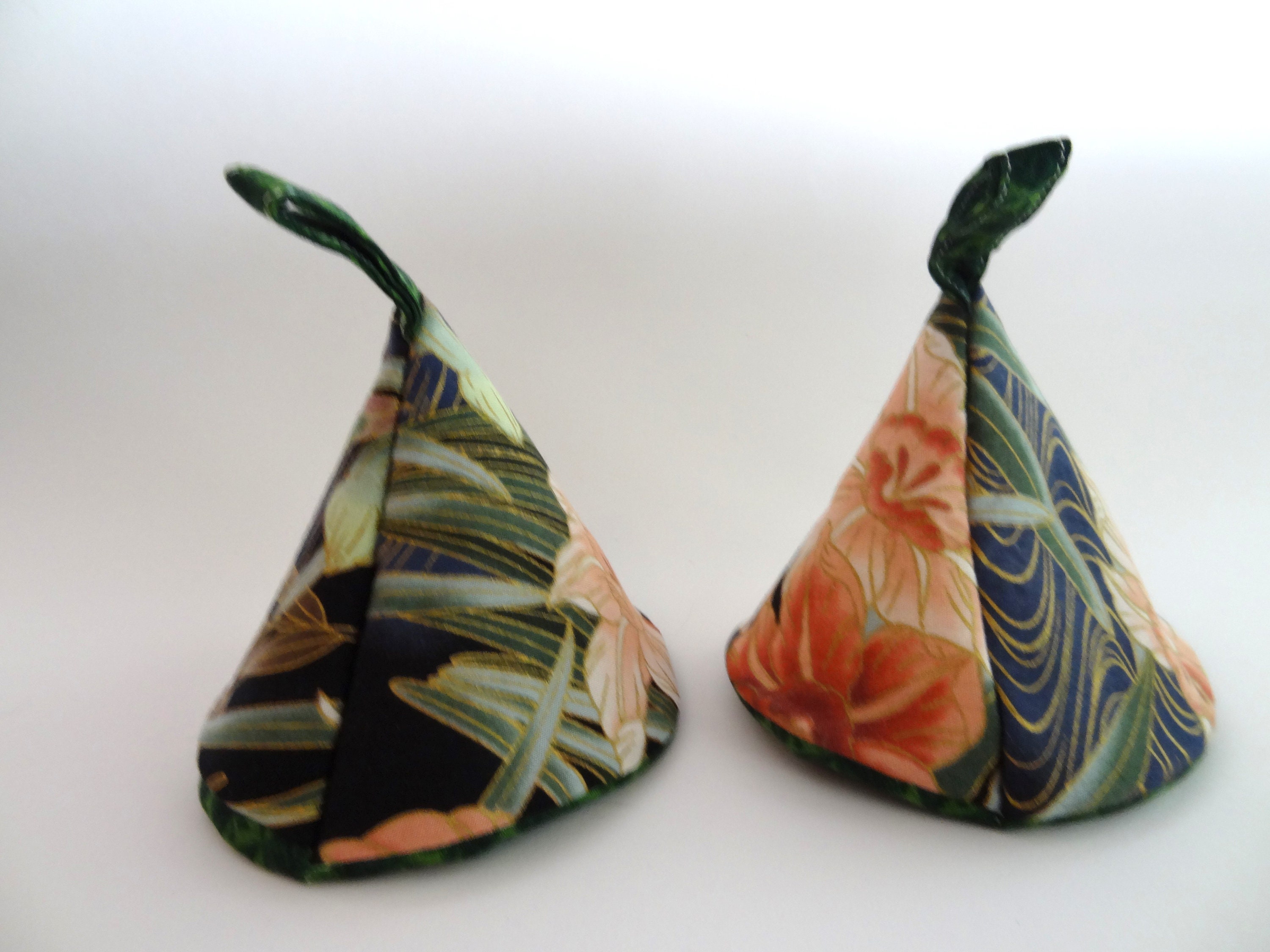 Potholder Cone Shape Pot Lid Handle Holder Pan Handle Handmade Set of ...