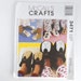 Pattern Mccalls Craft Number 3471 Adults and Children Slippers Sewing ...