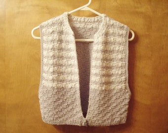 Hand Knitted Vest | Etsy