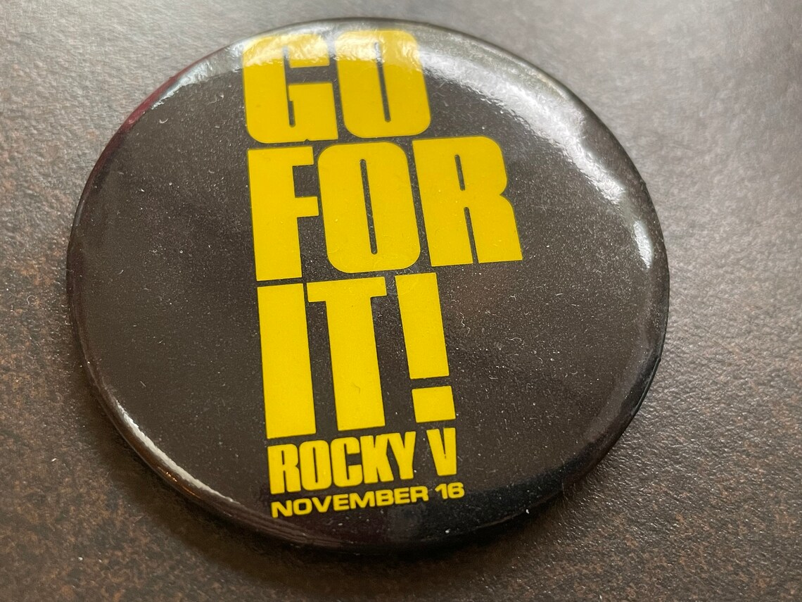 Promotional Button for Movie, Rocky V. - Etsy