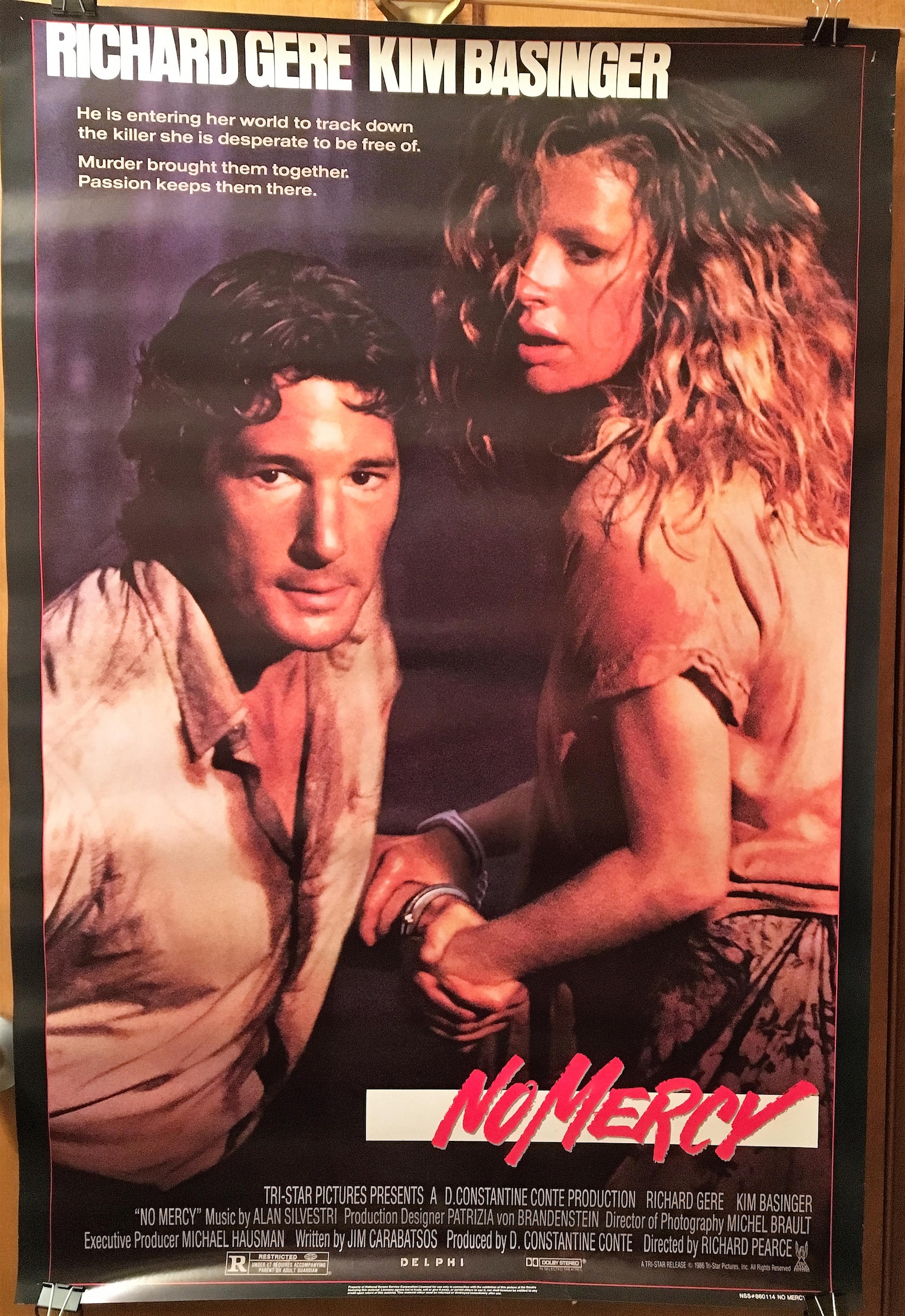 Movie poster No Mercy 1986 with Richard Gere - Etsy Italia