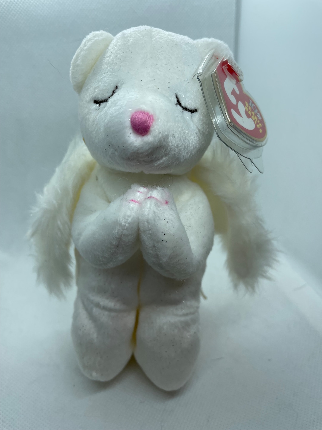 Blessed, the Praying Beanie Baby White Bear - Etsy