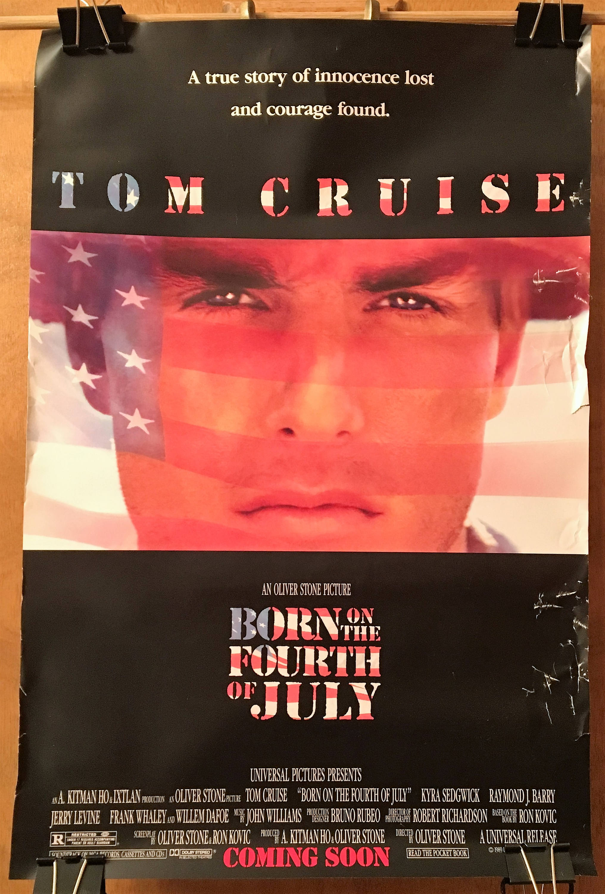 Mini Movie Poster, Born on the Fourth of July With Tom Cruise. - Etsy