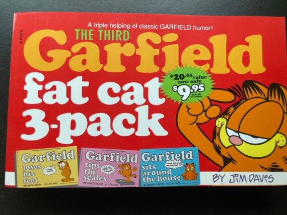 Garfield Cartoon Book 3 Pack in One Volume. - Etsy