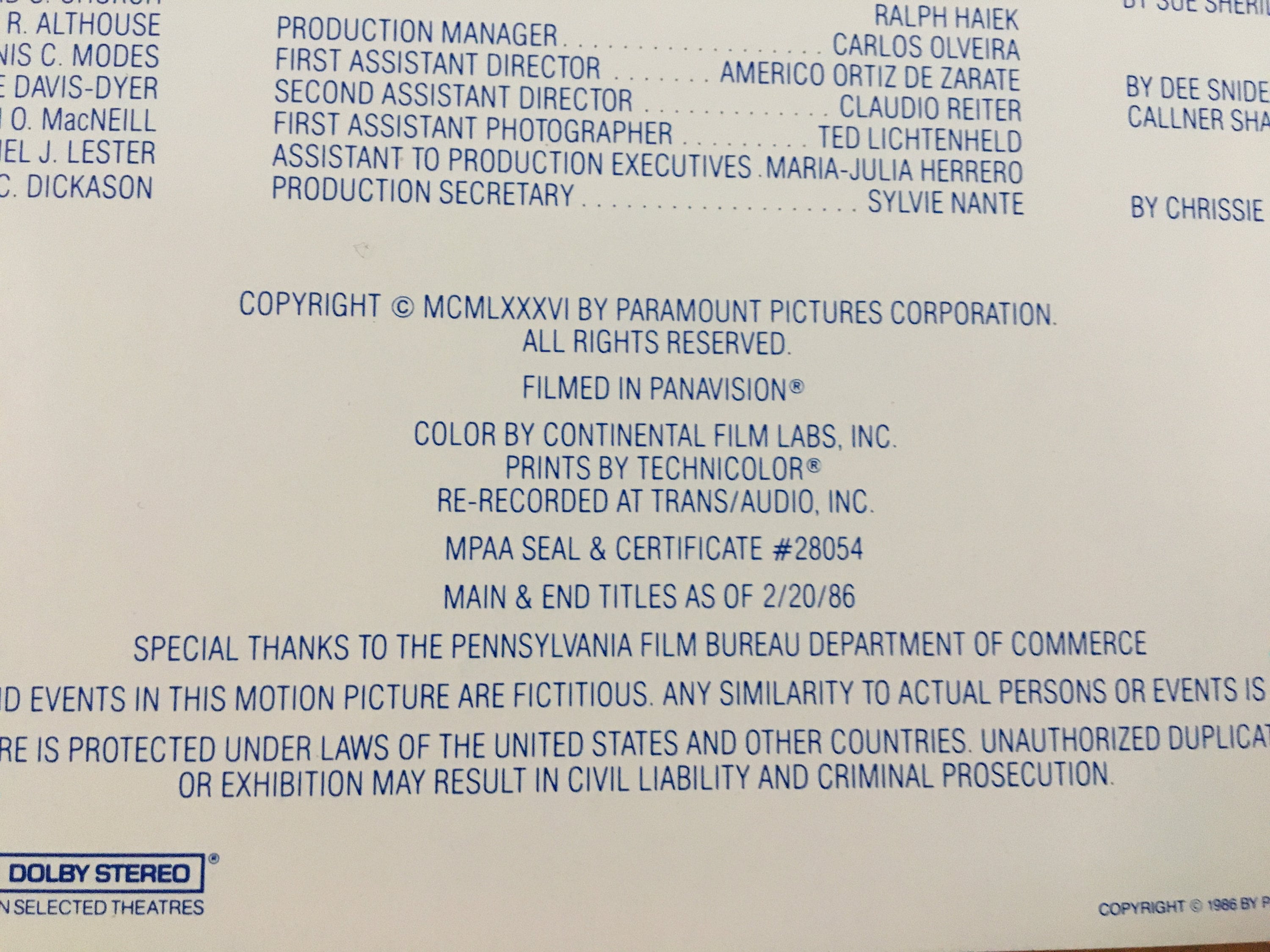 Prints By Technicolor Mpaa Credits