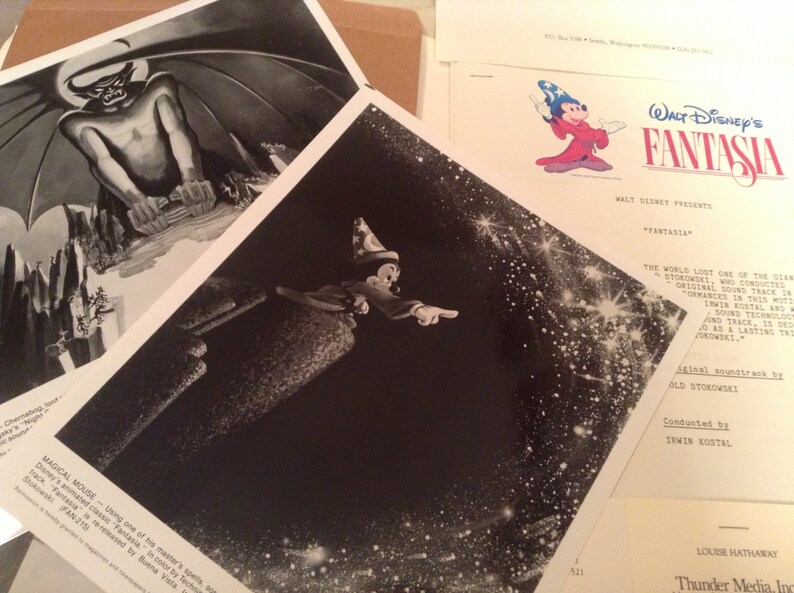 Disney Fantasia Press Kit. - Etsy