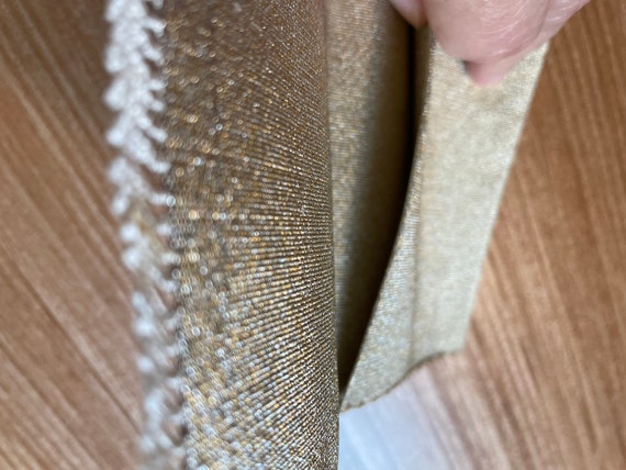 Gold woven Japanese flat wallet. - Gem