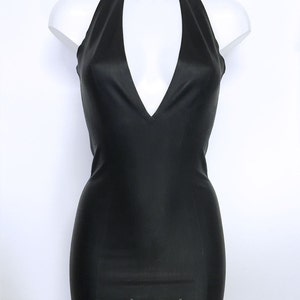 Latex Plunge Dress - Pandora Deluxe - Etsy UK