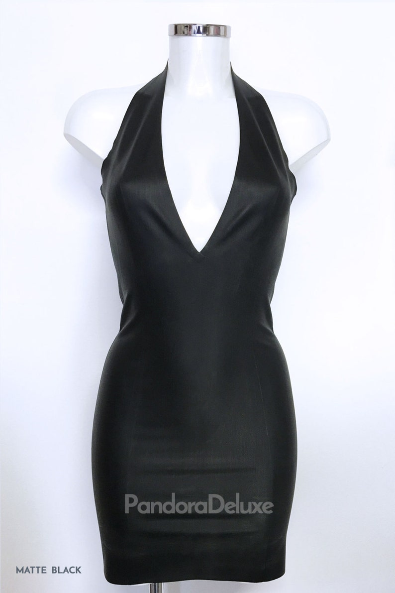 Latex Plunge Dress Pandora Deluxe - Etsy UK