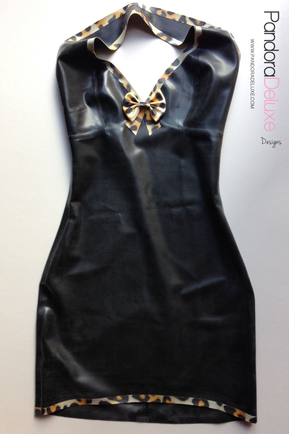 Leopard Print Latex Dress Pandora Deluxe - Etsy