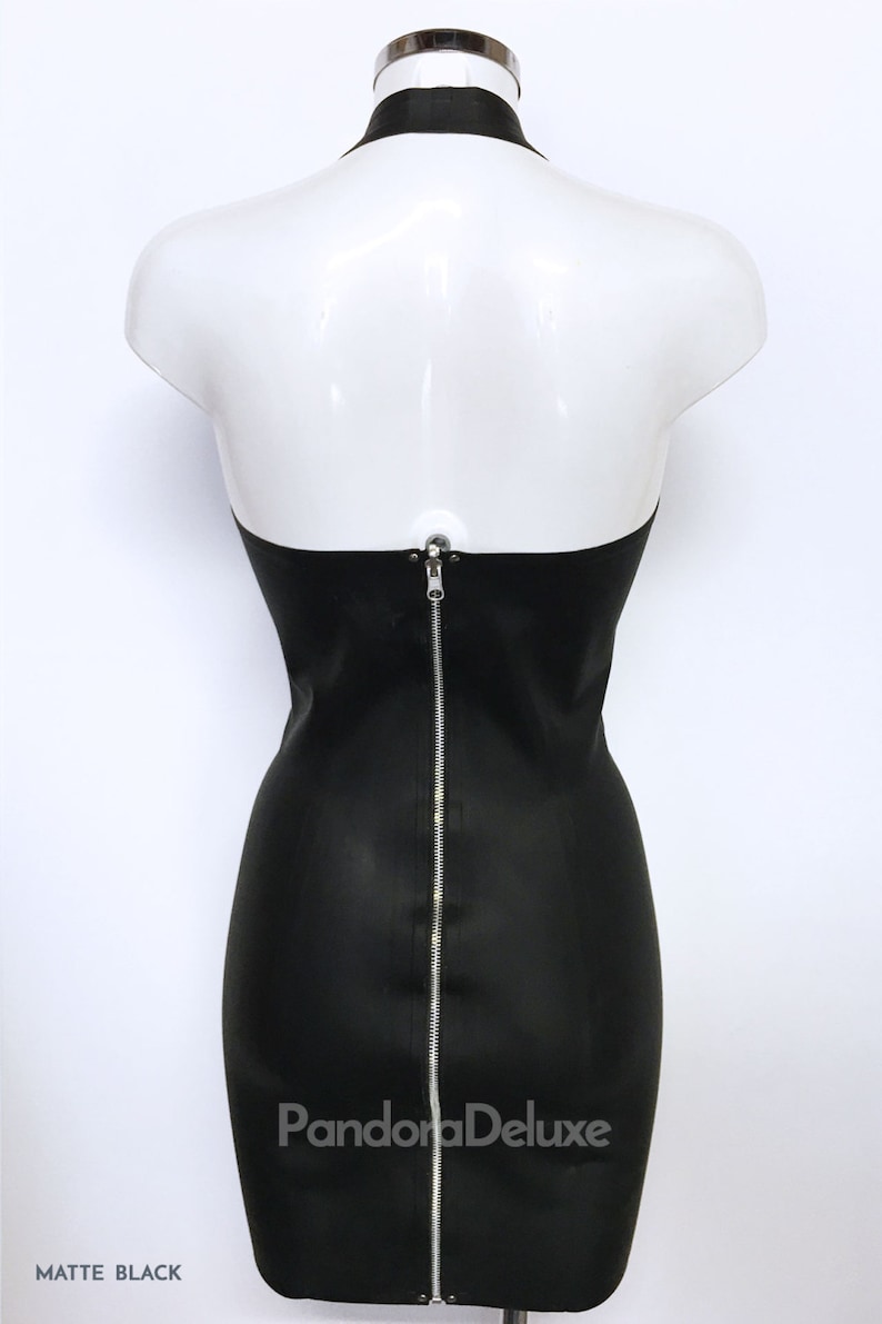 Latex Plunge Dress Pandora Deluxe - Etsy UK