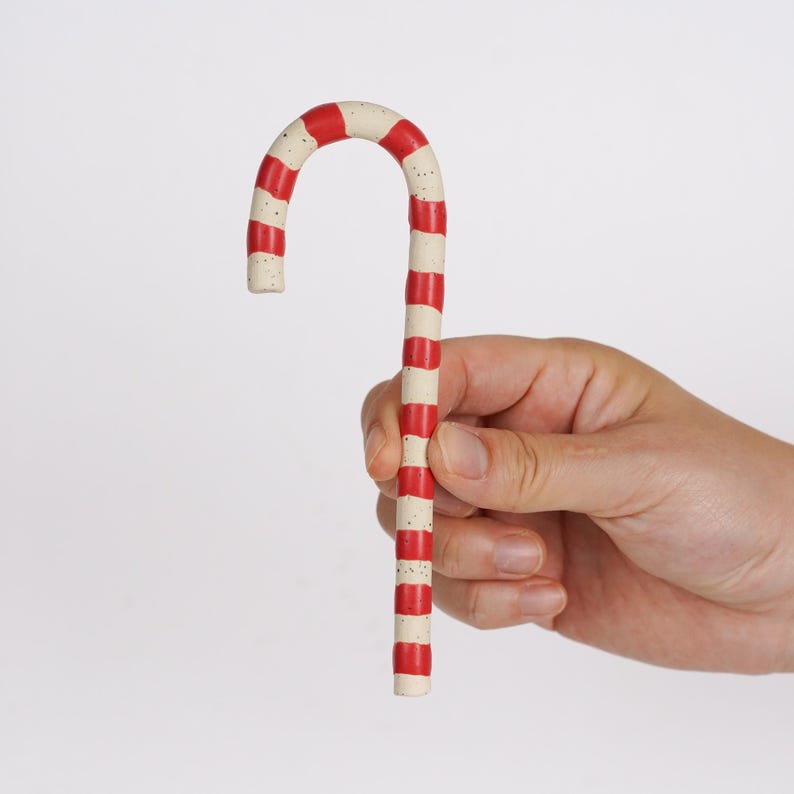 Ceramic Candy Cane - Etsy