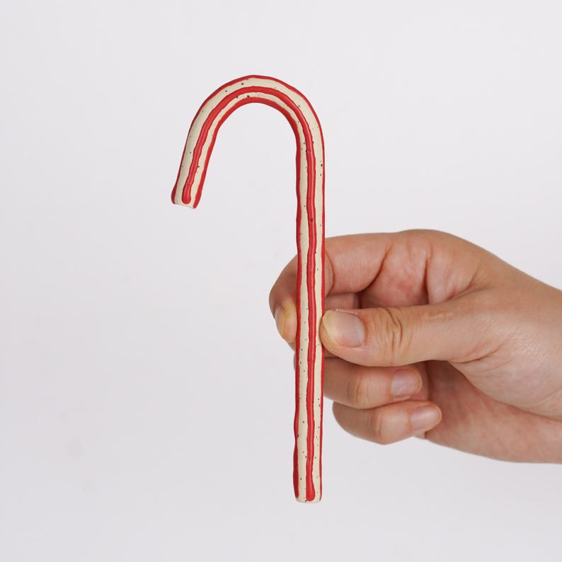Ceramic Candy Cane - Etsy