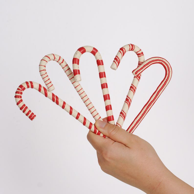 Ceramic Candy Cane - Etsy