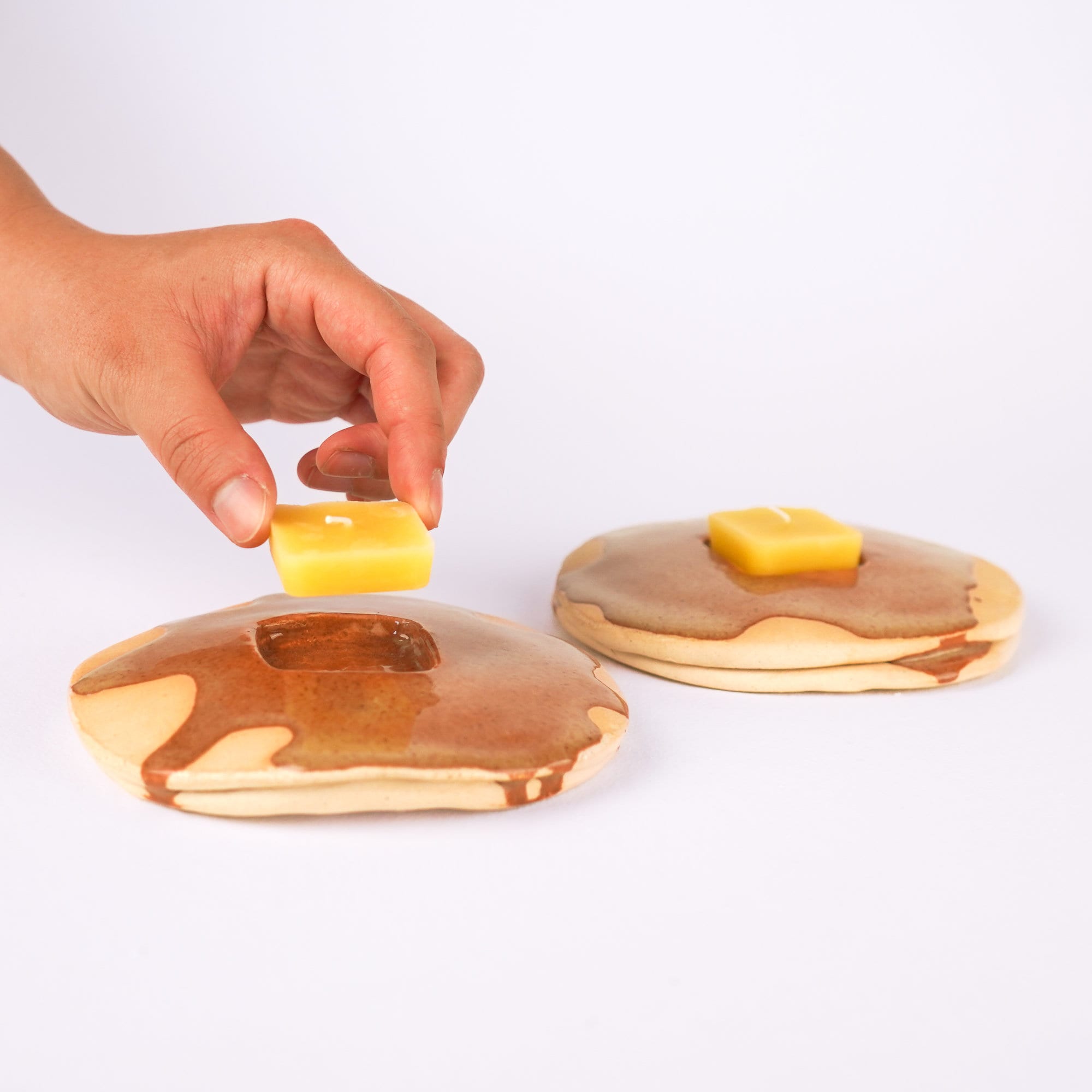 Ceramic Pancake Candle Holder - Etsy