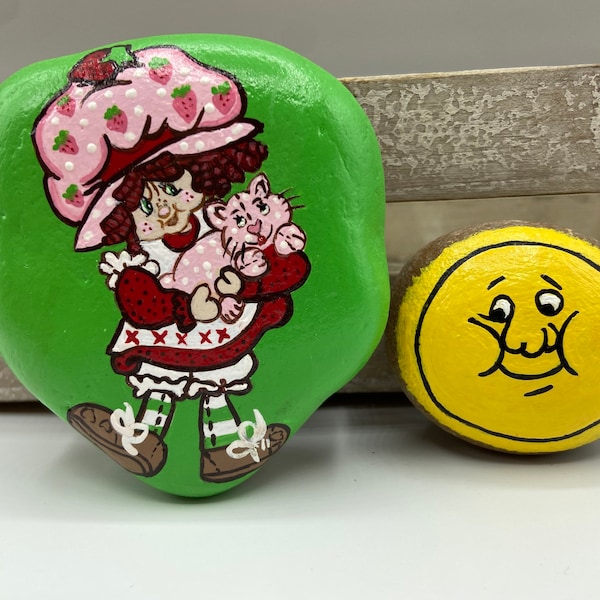 Cartoon Painted Rocks - Etsy
