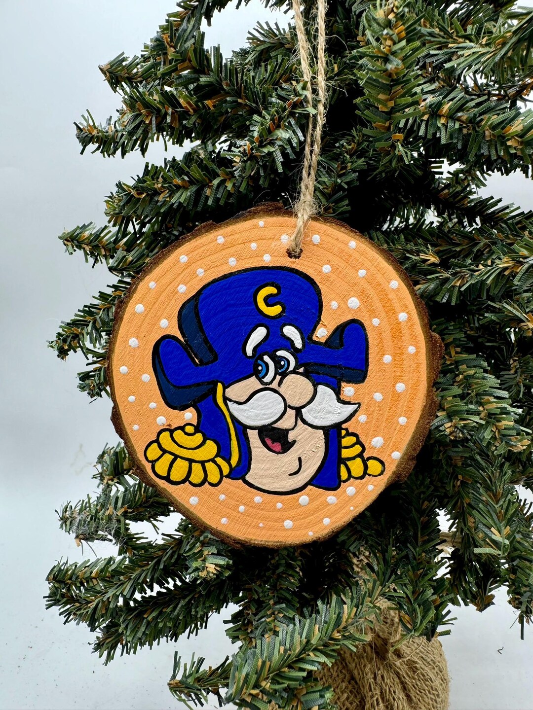Captain Crunch Hand Painted Wood Slice Ornament - Etsy