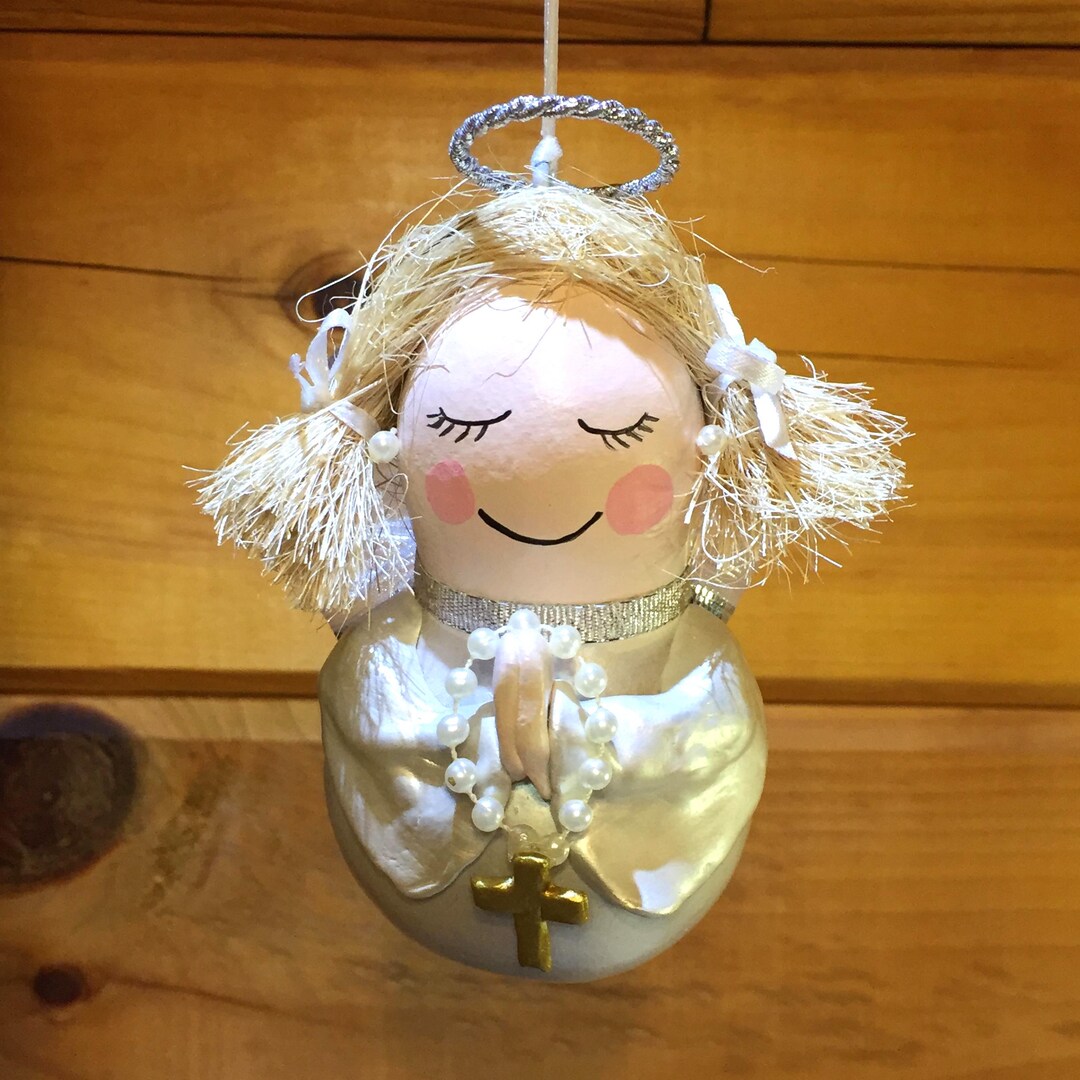 Angel Gourd Ornament/figurine - Etsy