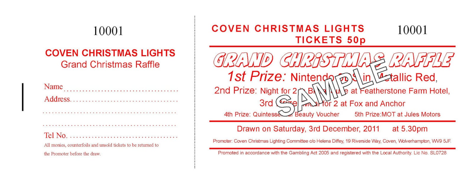 FUNDRAISING RAFFLE TICKETS Raffle Tickets 250 / 500 / 1000 / 1500 - Etsy