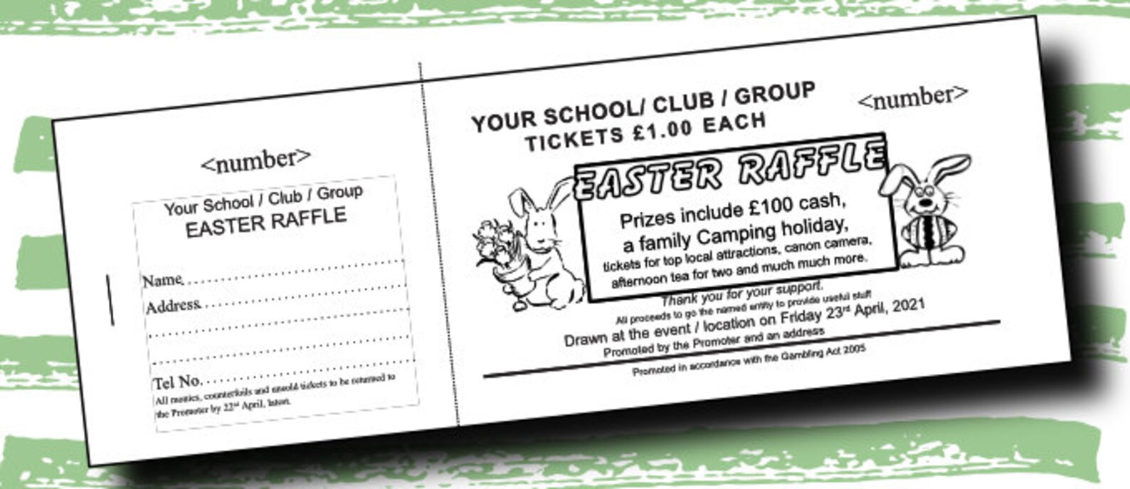 FUNDRAISING RAFFLE TICKETS Raffle Tickets 250 / 500 / 1000 / 1500 - Etsy