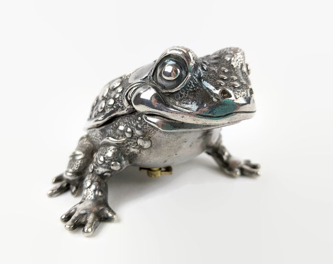 Reed and Barton Silverplate Toad Music Box Twinkle Twinkle Little Star ...