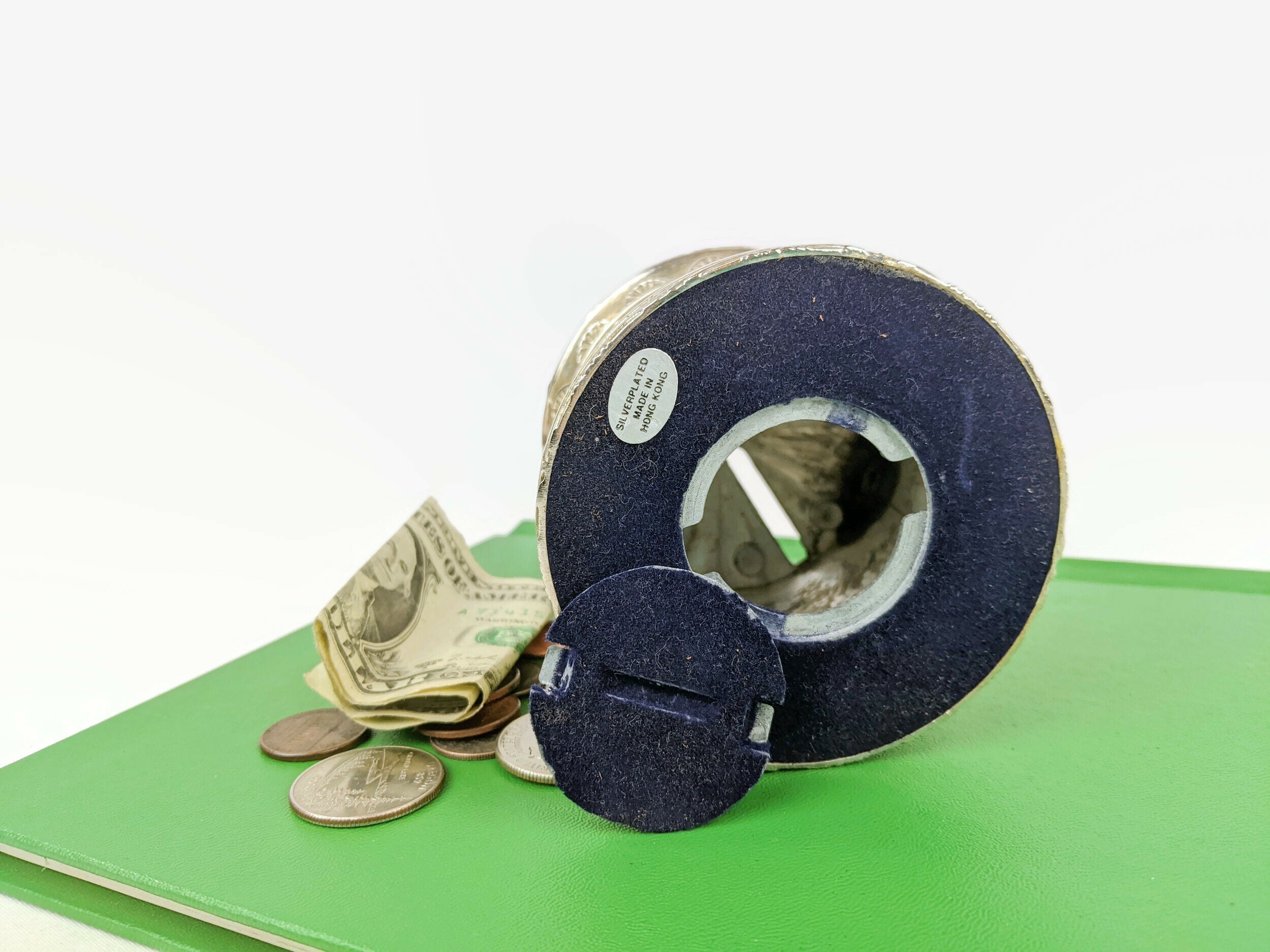 Vintage Carousel Horse Coin Bank Silverplate Merry-go-round Piggy Bank ...