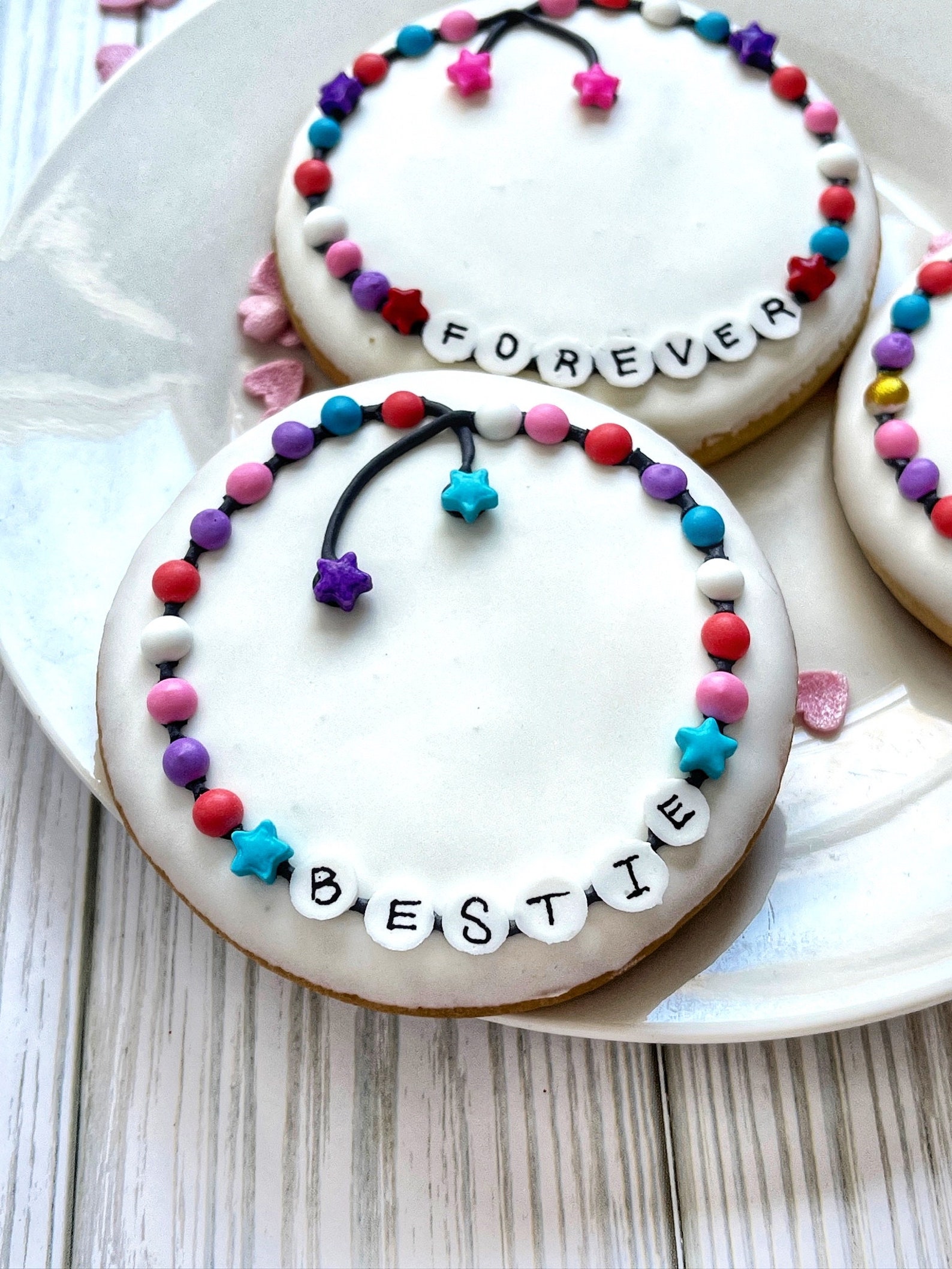 Friendship Bracelet Cookie Galentine Gift Personalized Valentine Gift ...