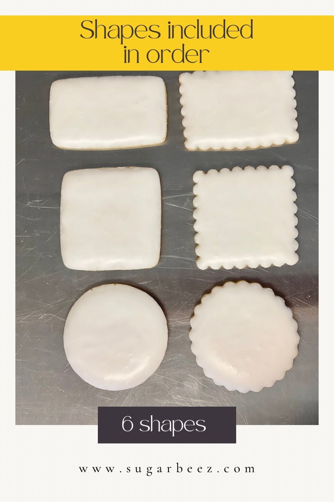 Blank Cookie Sample Pack: 6 Shapes for Eddie Printer - Etsy