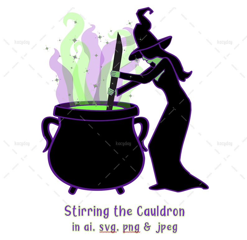 Stirring the Cauldron in Ai, Svg, Png & Jpg - Etsy