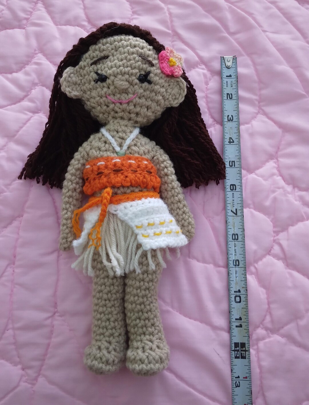 Moana Inspired Crochet Amigurumi Doll - 13" - Etsy