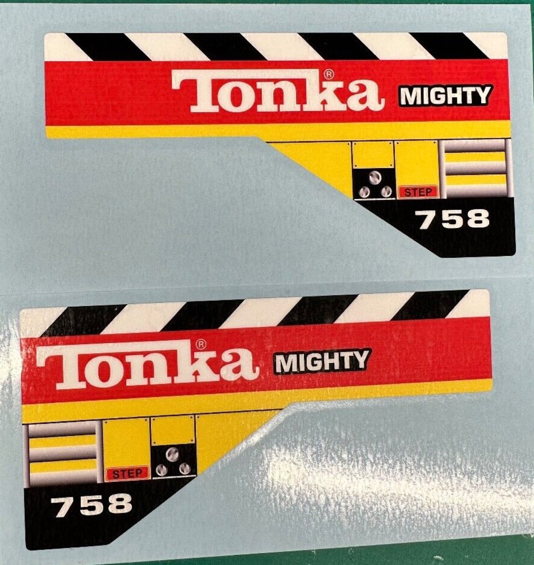 Custom Replacement Cab Stickers Decals #758 '97 Mighty Crane Tonka ...
