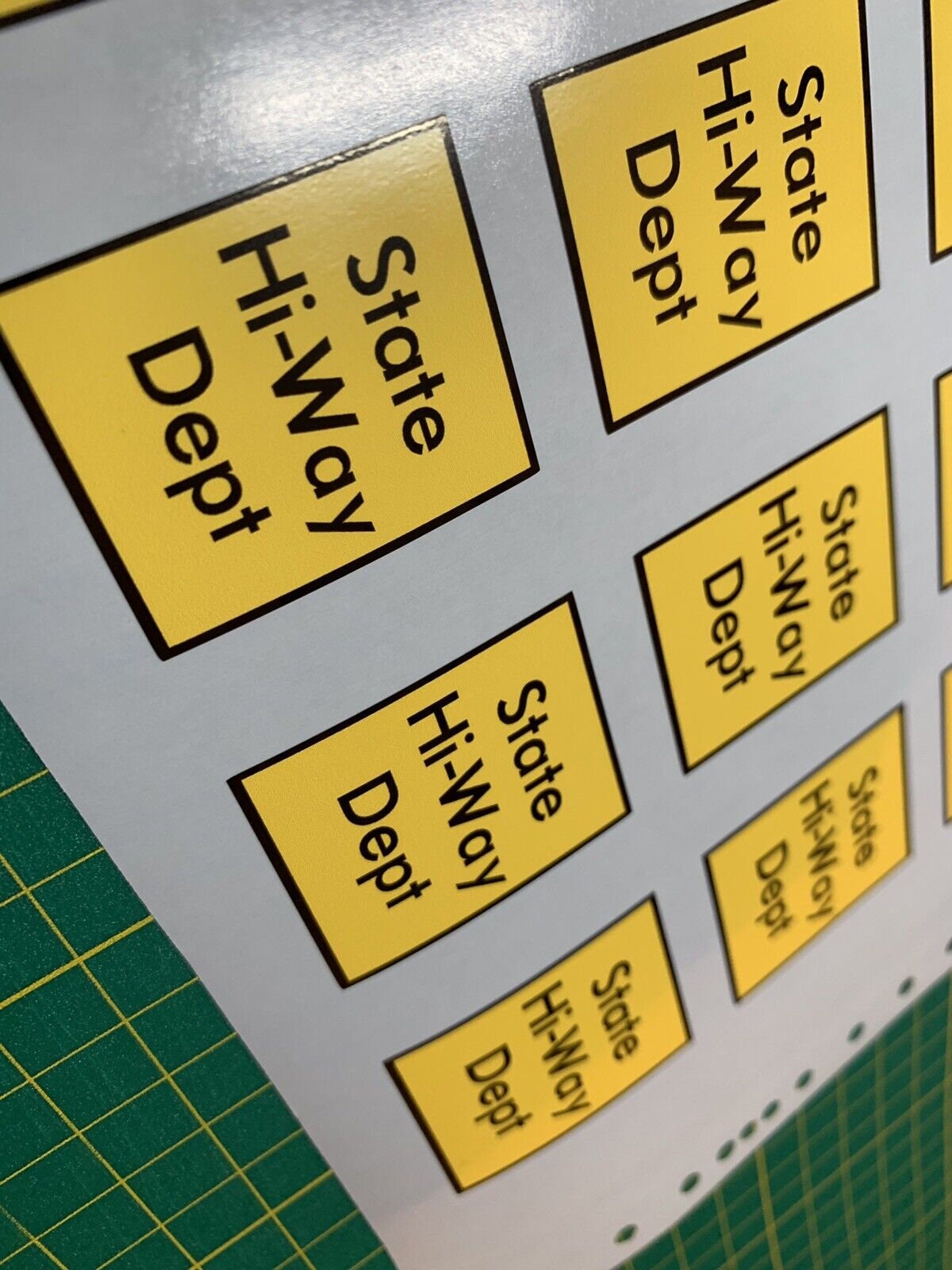 Custom Replacement Decals Stickers for State Hi-way Highway Dept Tonka ...