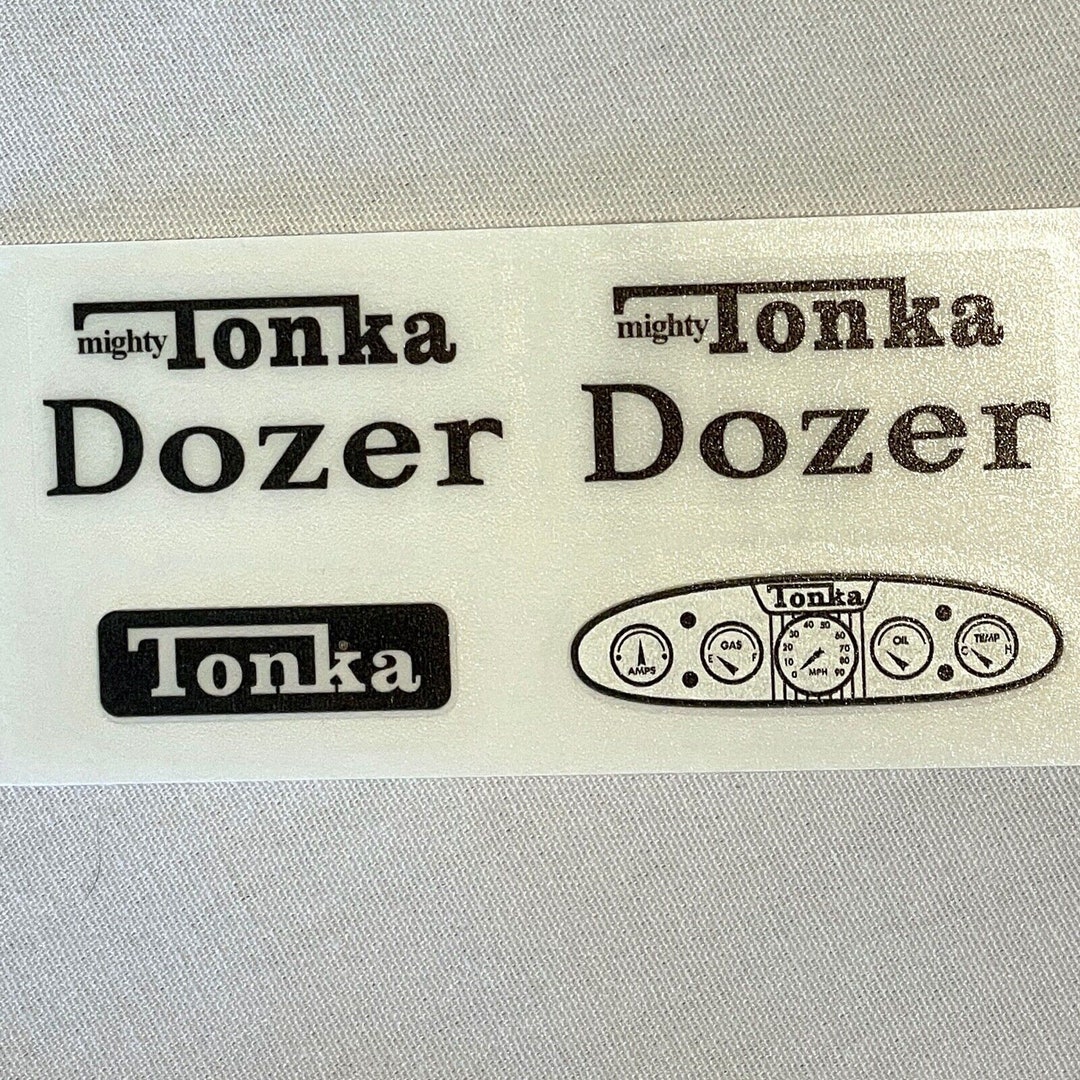 Custom Replacement Decals for #3906 Mighty Dozer Tonka Truck ...