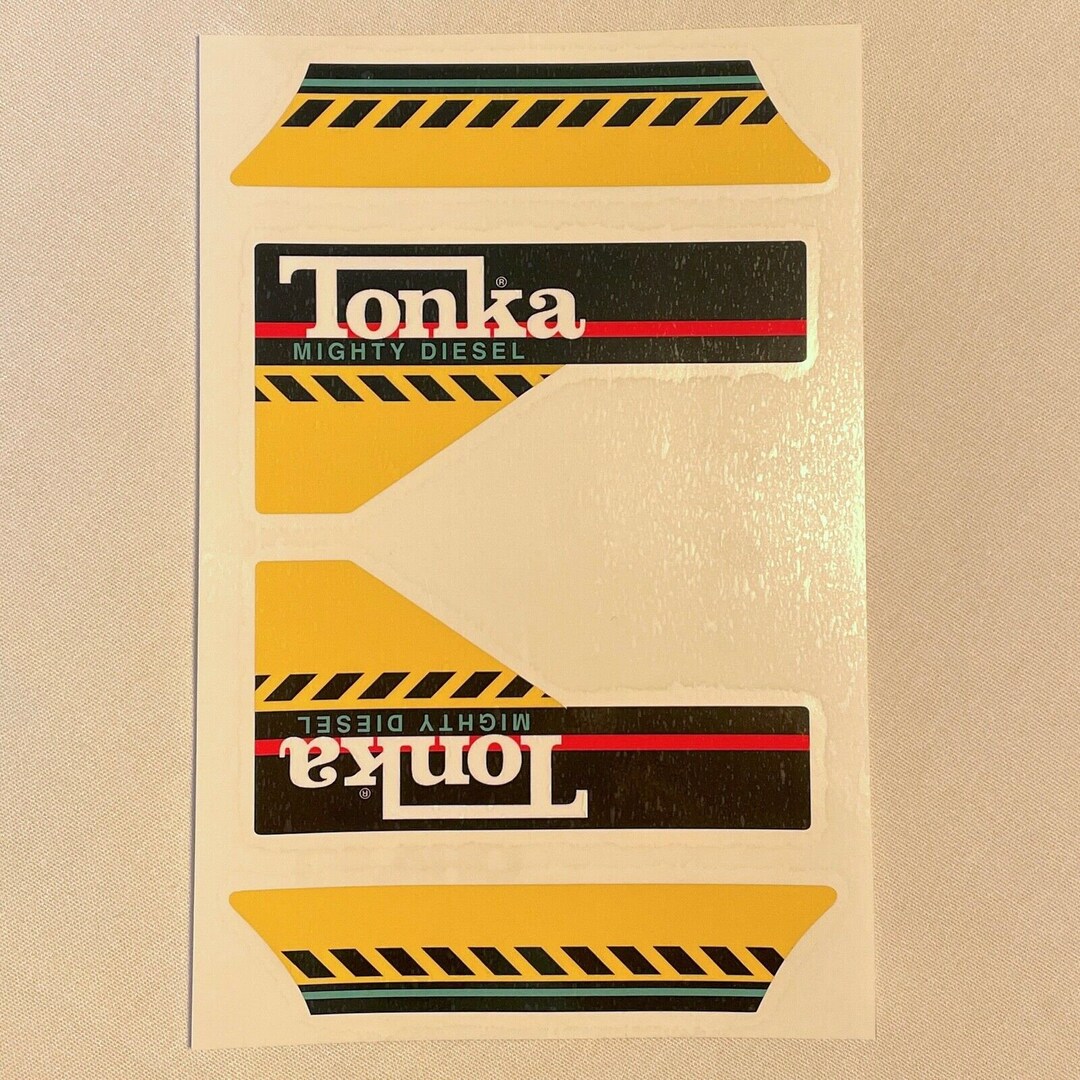 Custom Replacement Cab & Body Stickers Decals #93901 Mighty Dump Tonka ...