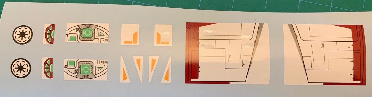 Custom Replacement Stickers for Star Wars Republic Gunship 75021 - Etsy