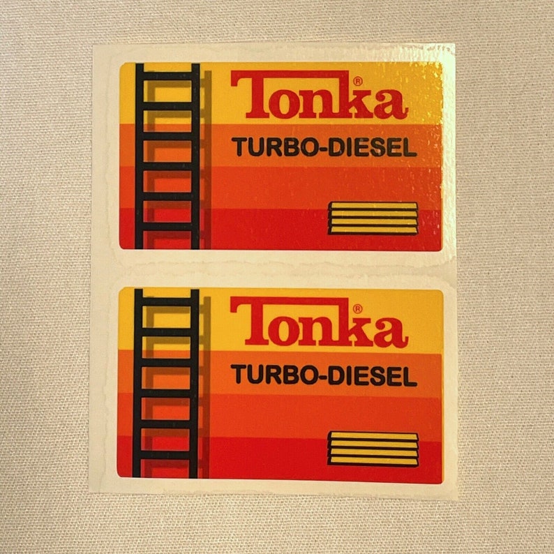 Custom Replacement Cab Decals Stickers for Mighty Loader Grader Tonka ...