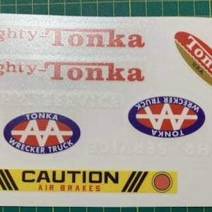 Custom Replacement Decals for 1973 #3915 Mighty Wrecker Tonka Truck - Etsy