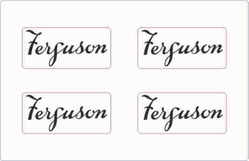 Custom Replacement Ferguson Tractor 4000025 Stickers Decals - Etsy