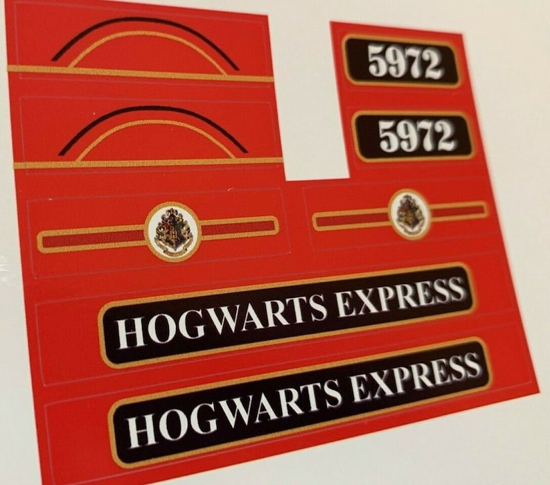 Custom Replacement Vinyl Stickers for 4758 10132 Hogwarts Express - Etsy