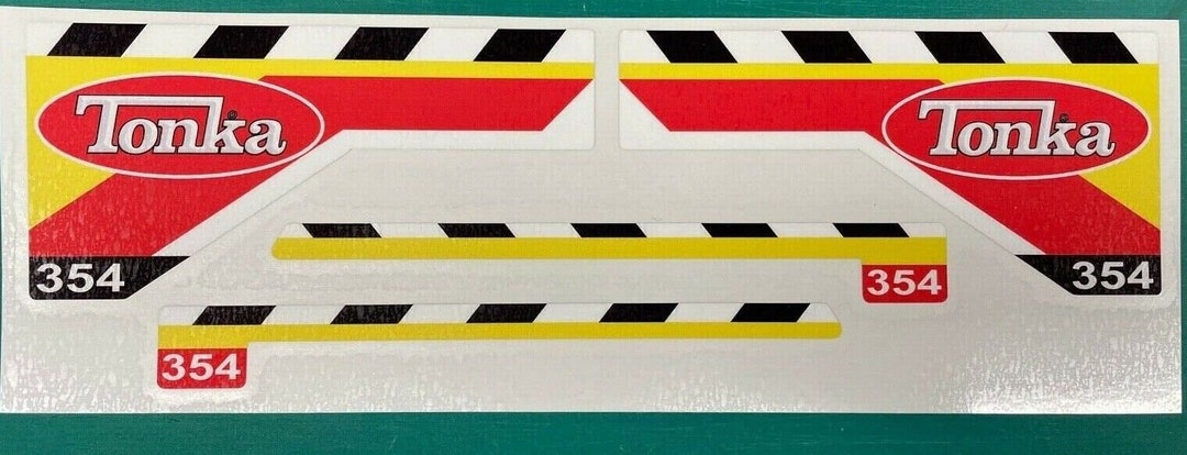 Custom Replacement Cab Stickers Decals 1999 #354 Mighty Dump Tonka ...