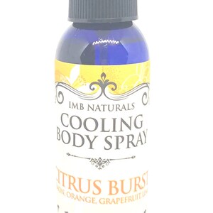 Cooling Body Spray/aromatherapy Spray/fragrance Mist/perfume Spray/room ...