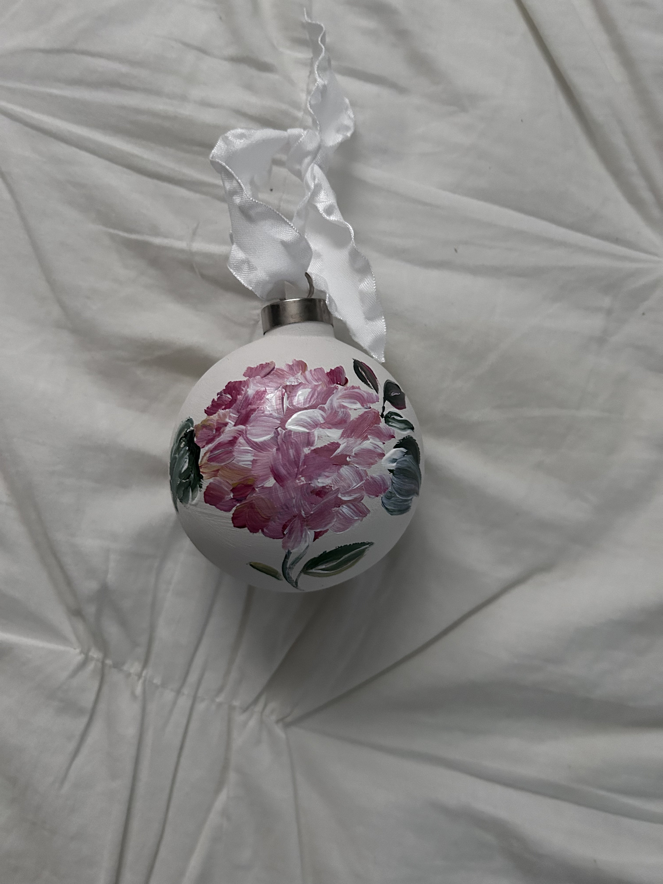 Hand Painted Floral Ornaments - Etsy