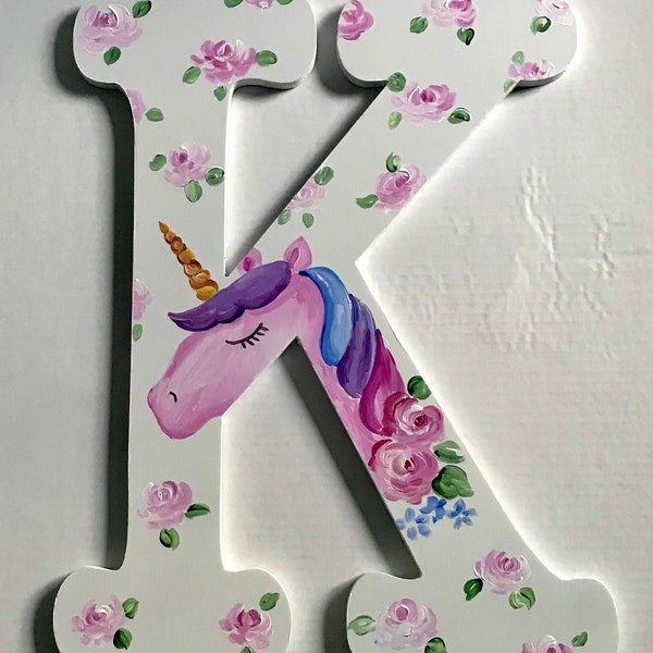 Painted Initials - Etsy