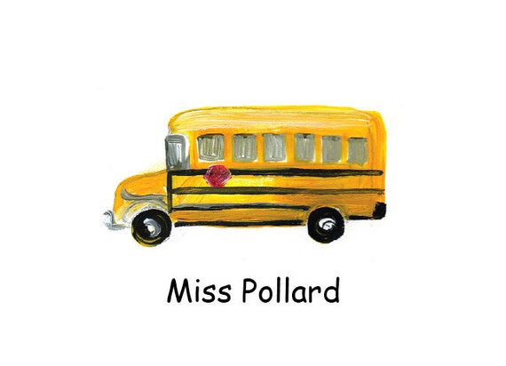 School Bus Note Card Personalized Stationery Set - Etsy