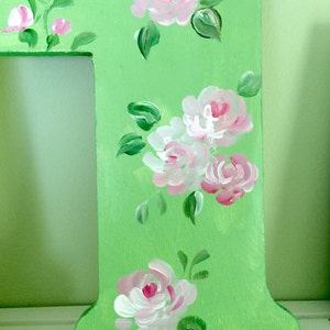Initials/ Hand Painted Wooden Letter/ Custom - Etsy