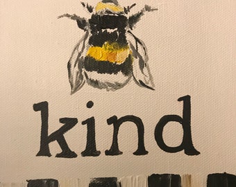 Bee Kind Sign Wooden Bee Sign Home Décor Bee Kind Décor - Etsy