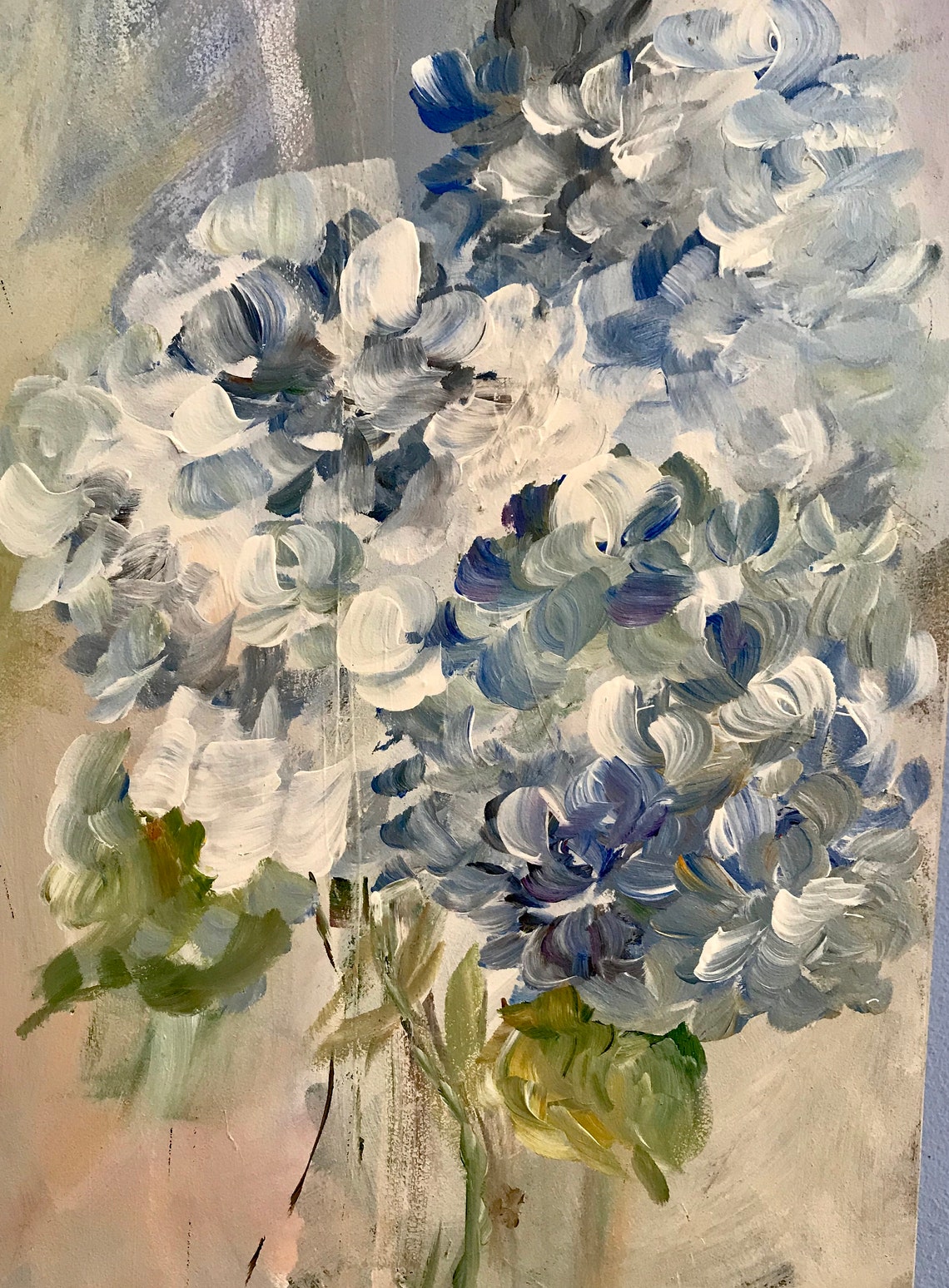 Blue Hydrangea Painting/ Original Artwork - Etsy