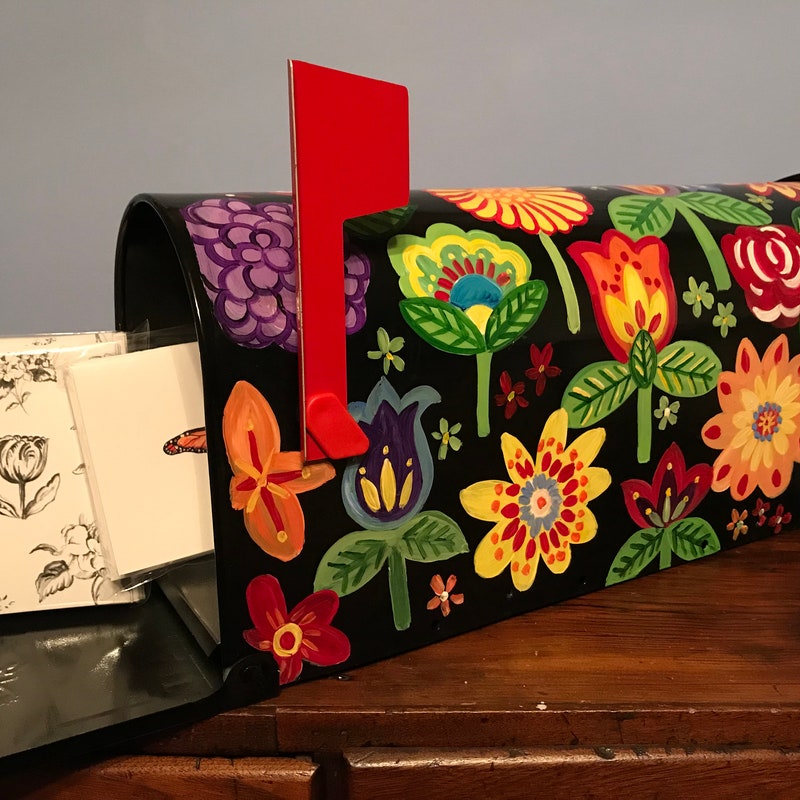 Painted Mailbox - Etsy