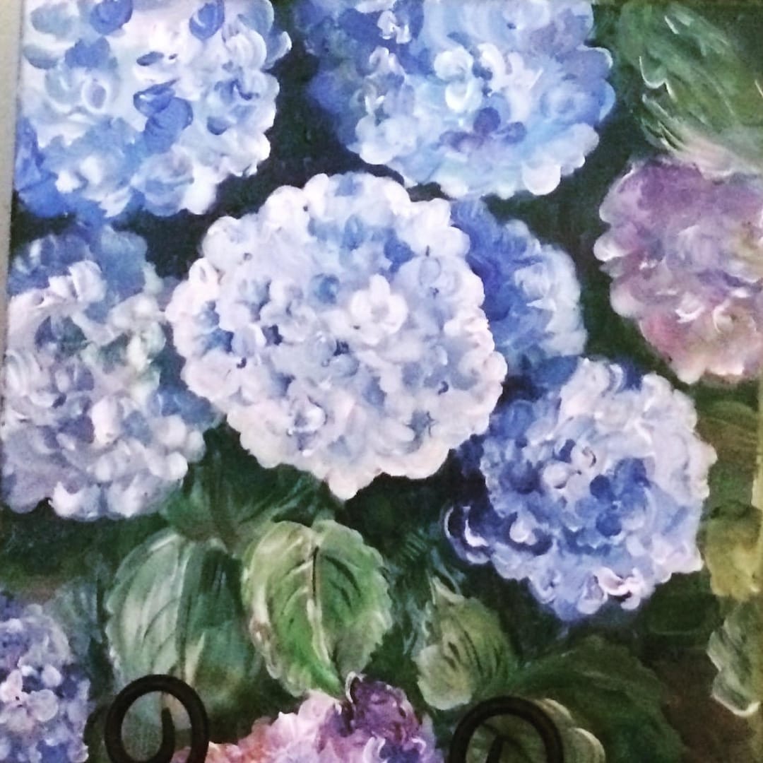 Hydrangea Acrylic Painting - Etsy