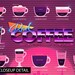 80s Style Coffee Types Chart Totally Tubular Rad Eighties - Etsy